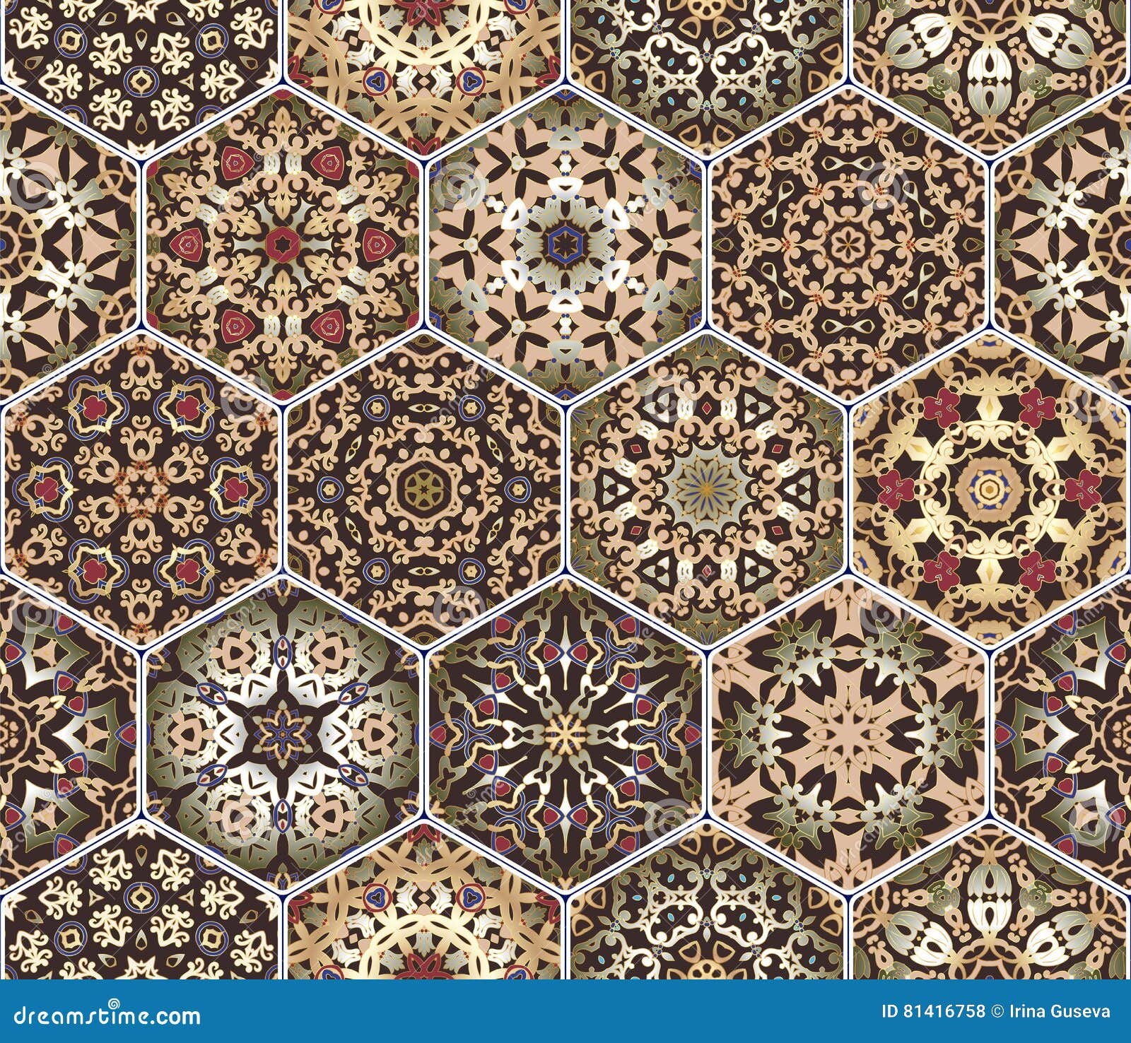 Bright Seamless Pattern Tiles Stock Vector - Illustration of background ...