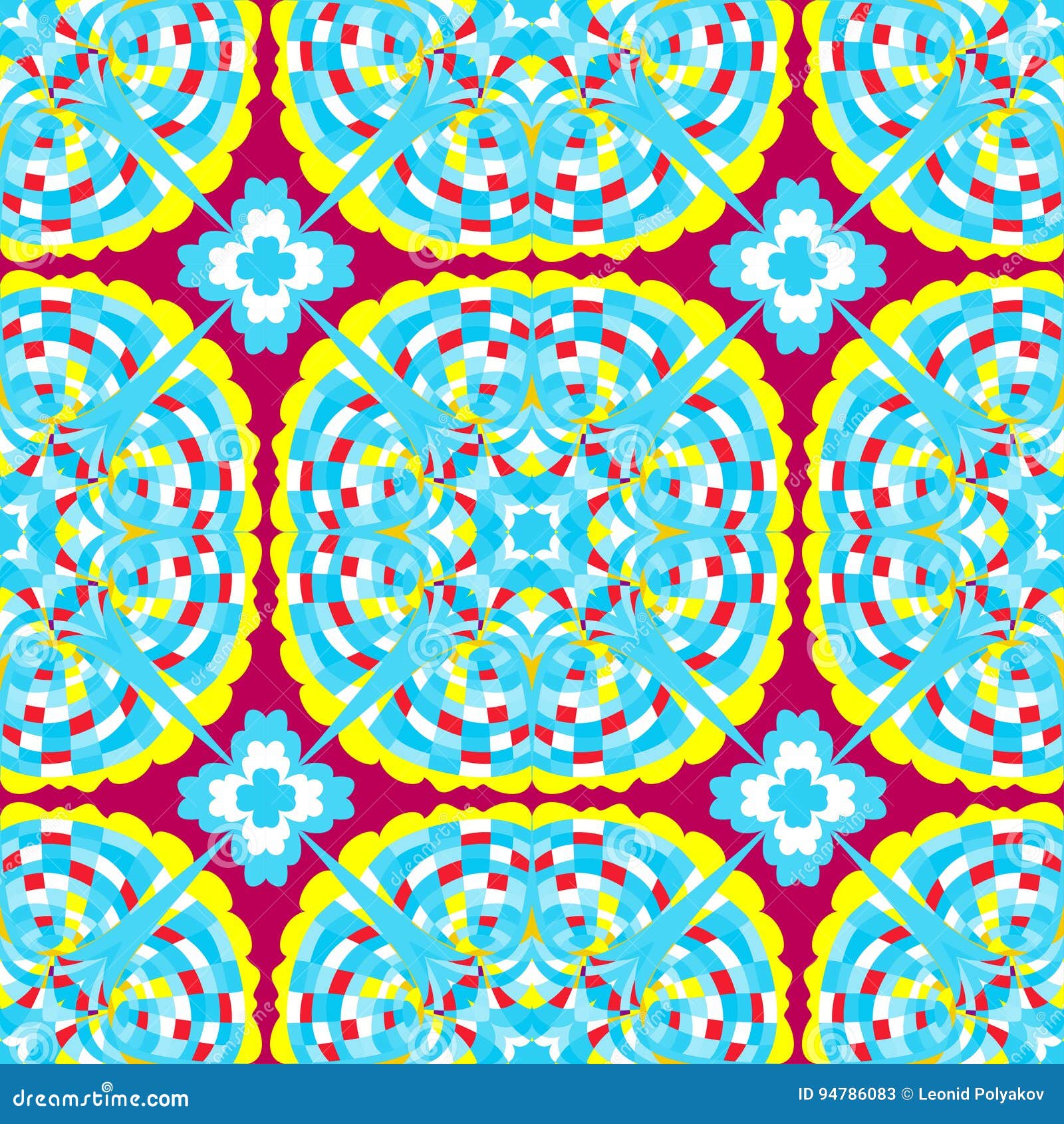 Bright Seamless Pattern Vector Illustration Stock Vector - Illustration ...