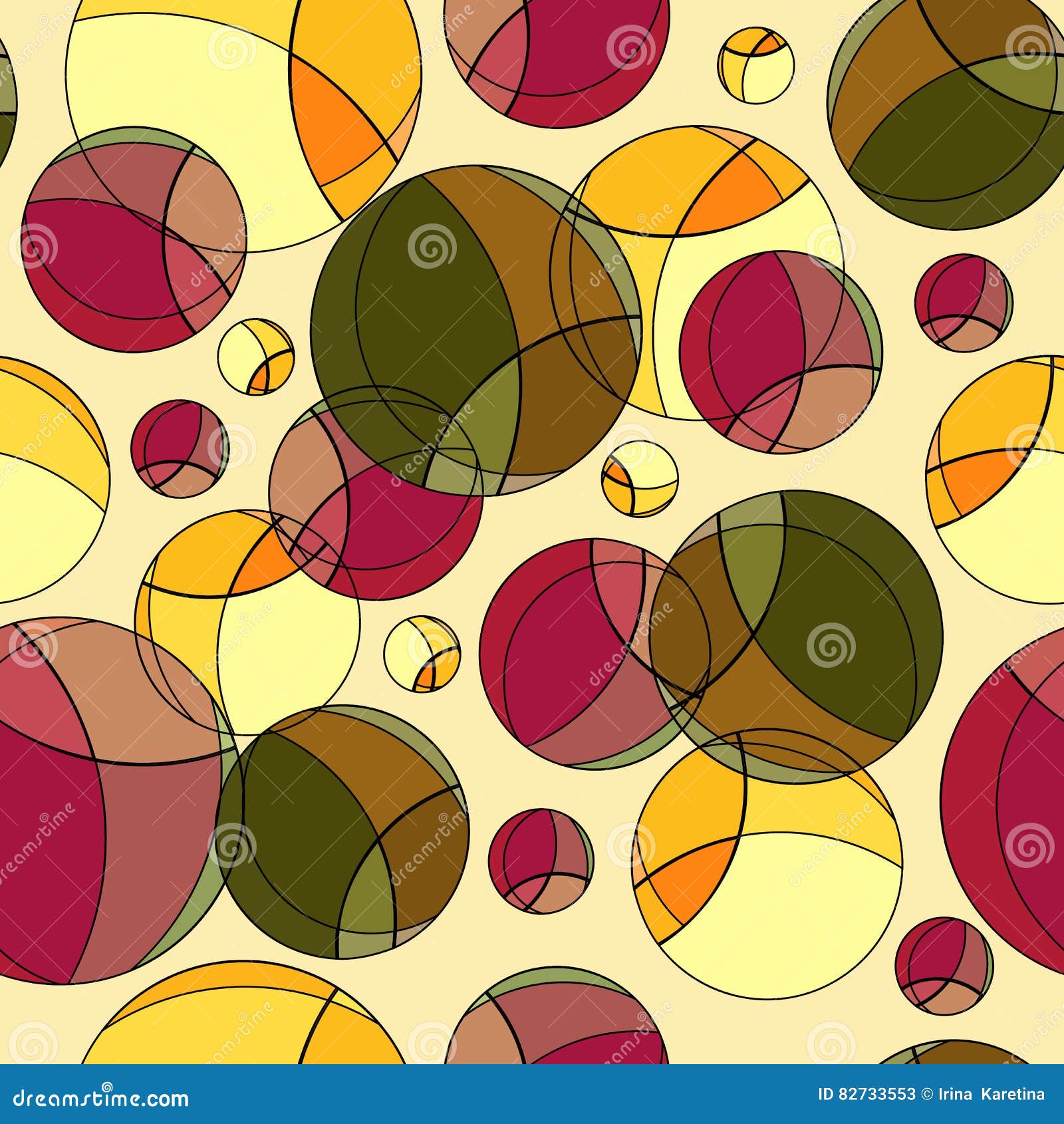 Bright Seamless Vector Colored Bokeh Stock Vector - Illustration of ...