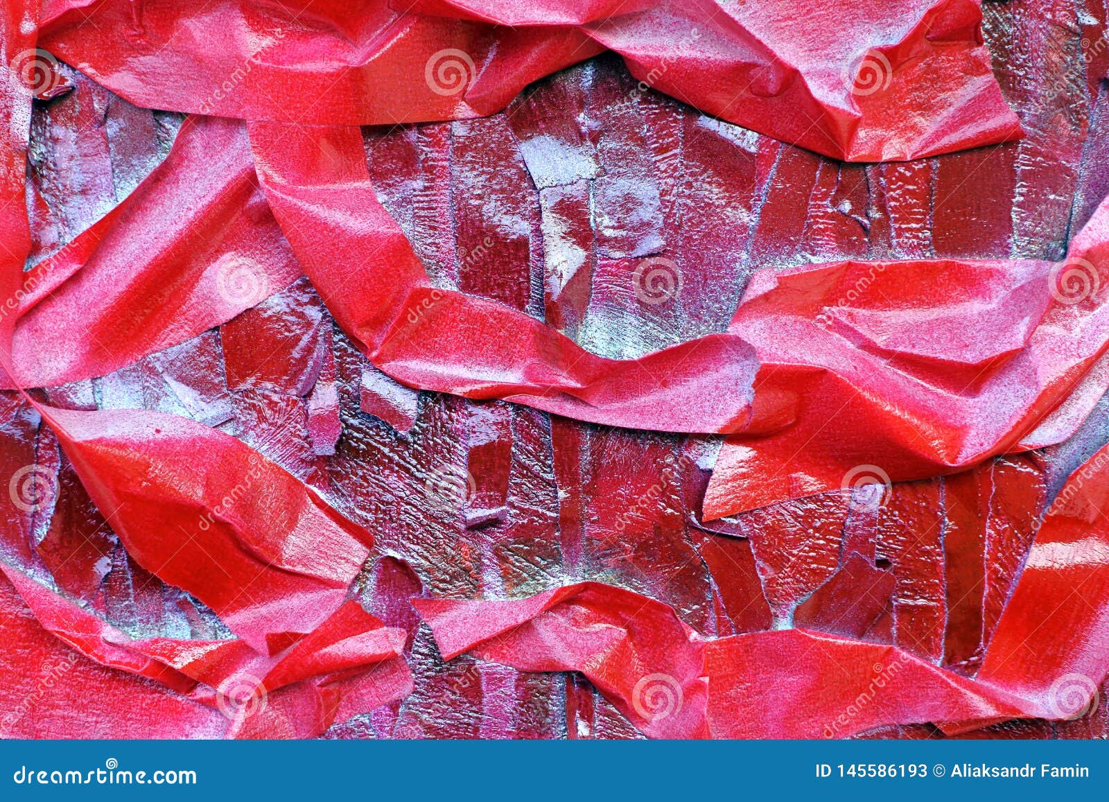 Bright Shades of Red. Scarlet Stripes on the Textured Surface. Stock ...