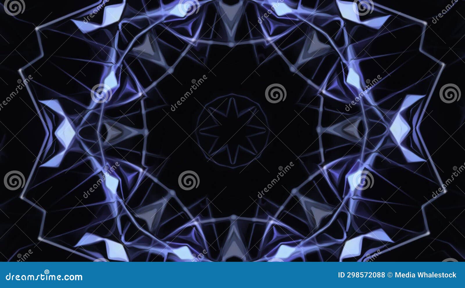 Bright Shimmering Mandala with Neon Lines. Motion. Hypnotic Animation ...