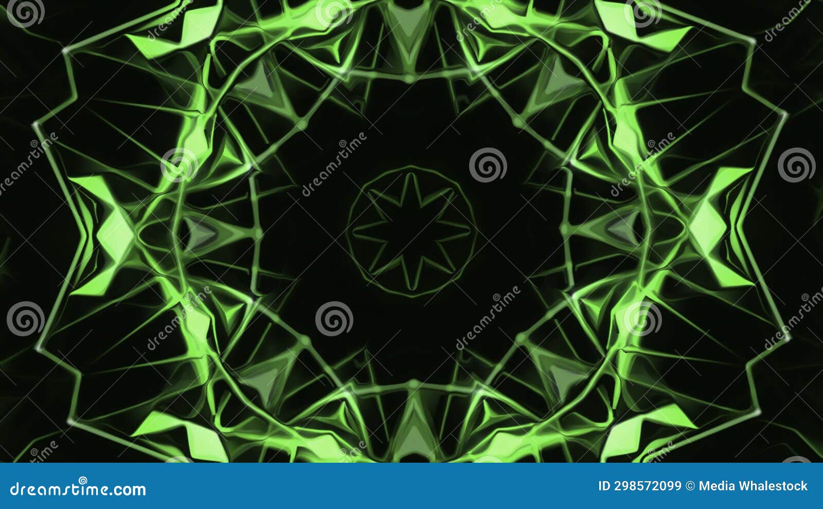Bright Shimmering Mandala with Neon Lines. Motion. Hypnotic Animation ...