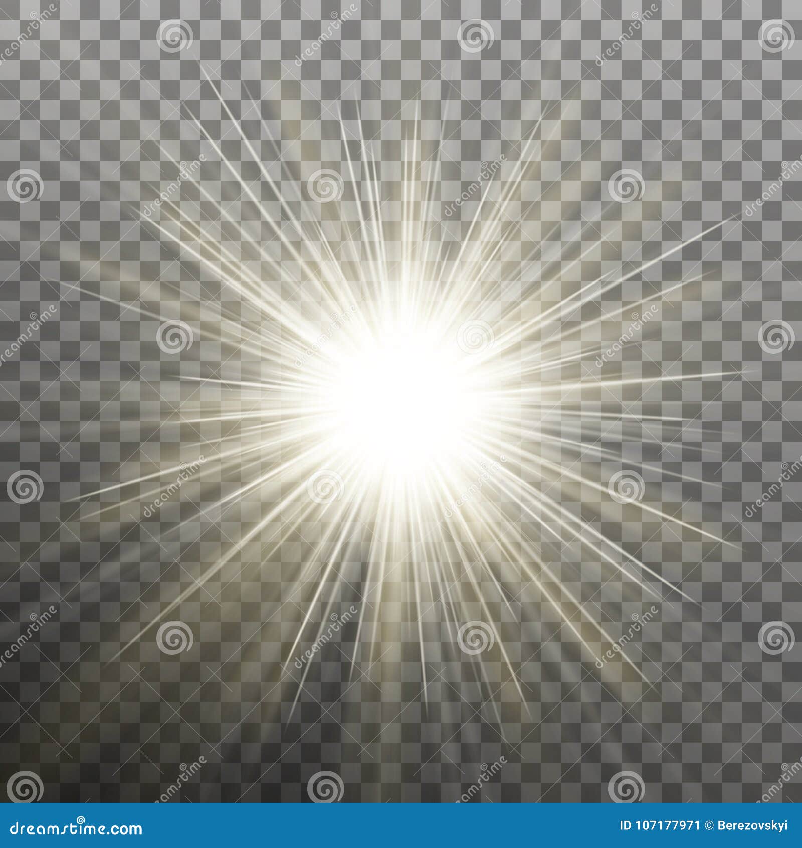 Bright Shining Star. Bursting Explosion. Transparent Effect. EPS 10 ...