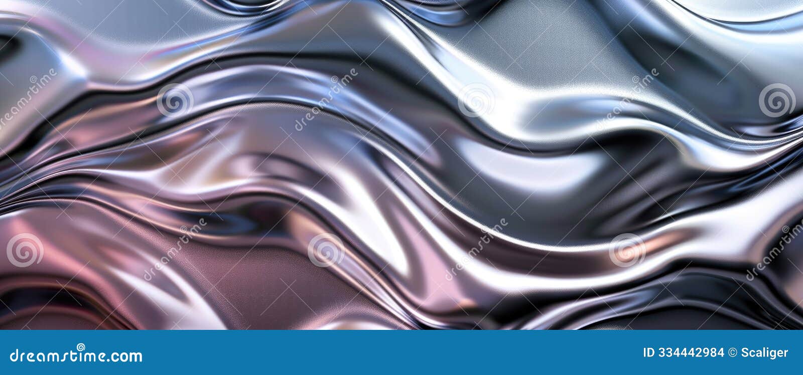 Bright Shiny Wavy Pattern, Glossy Liquid Metal Waves Background ...