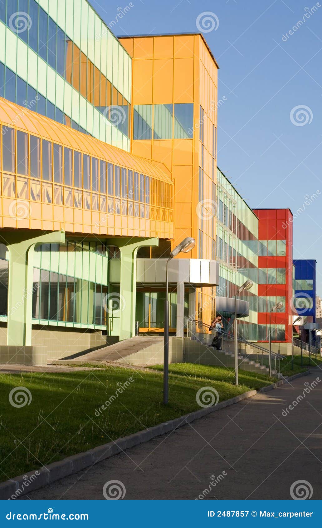 Bright shopping center stock image. Image of burn, center - 2487857