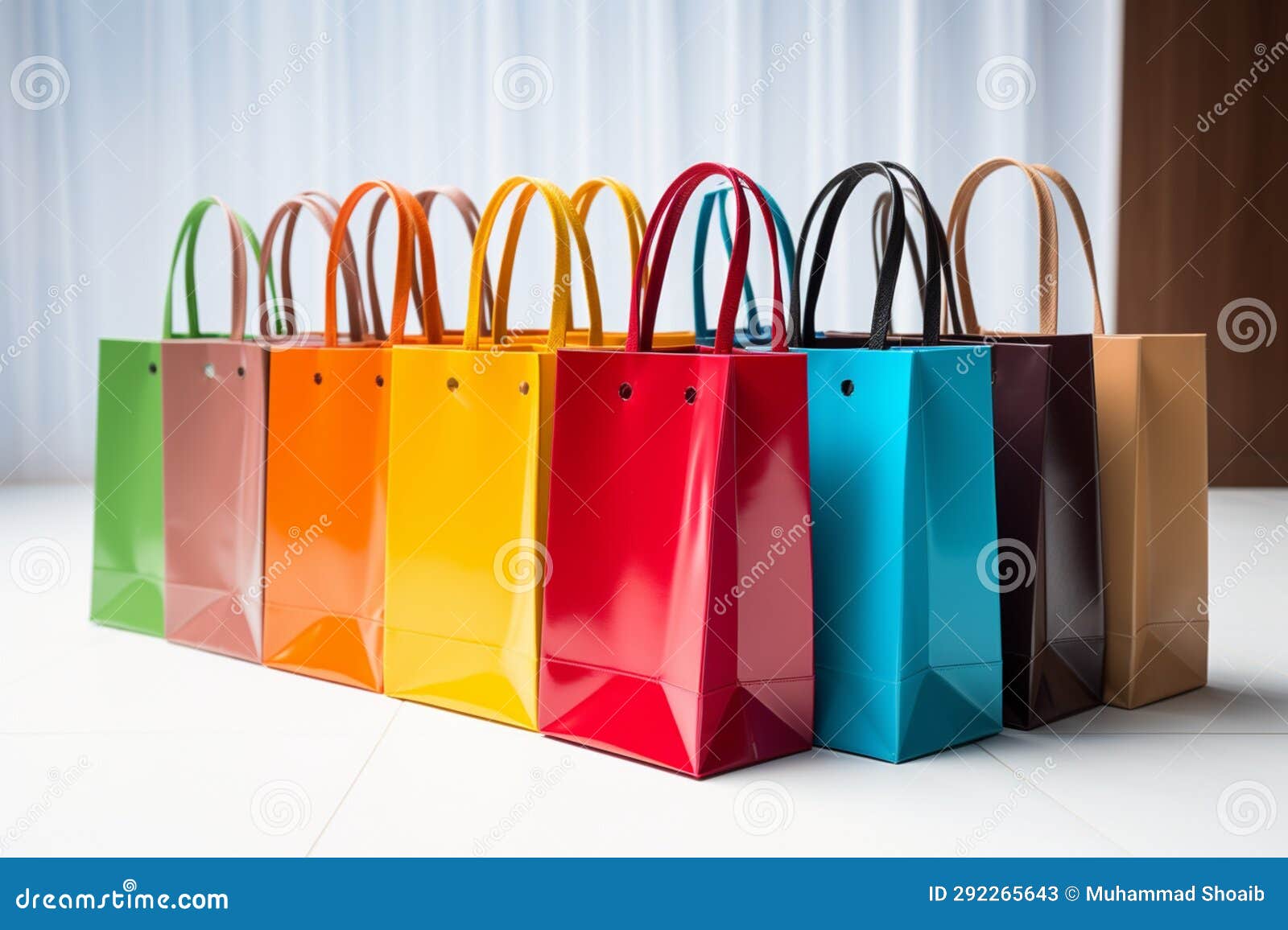 Bright Shopping Packets, Featuring Handles, Create a Colorful Retail ...