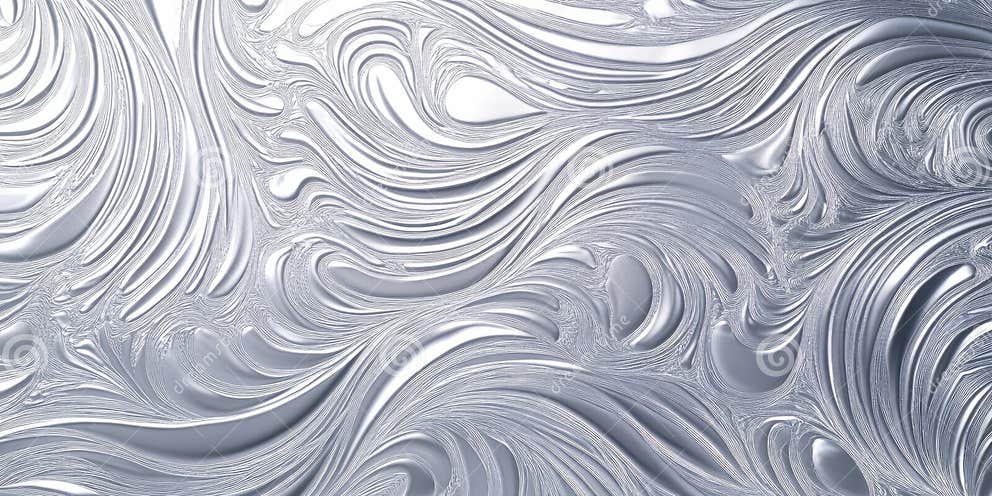 Bright Silver Background with Smooth, Reflective Properties and ...