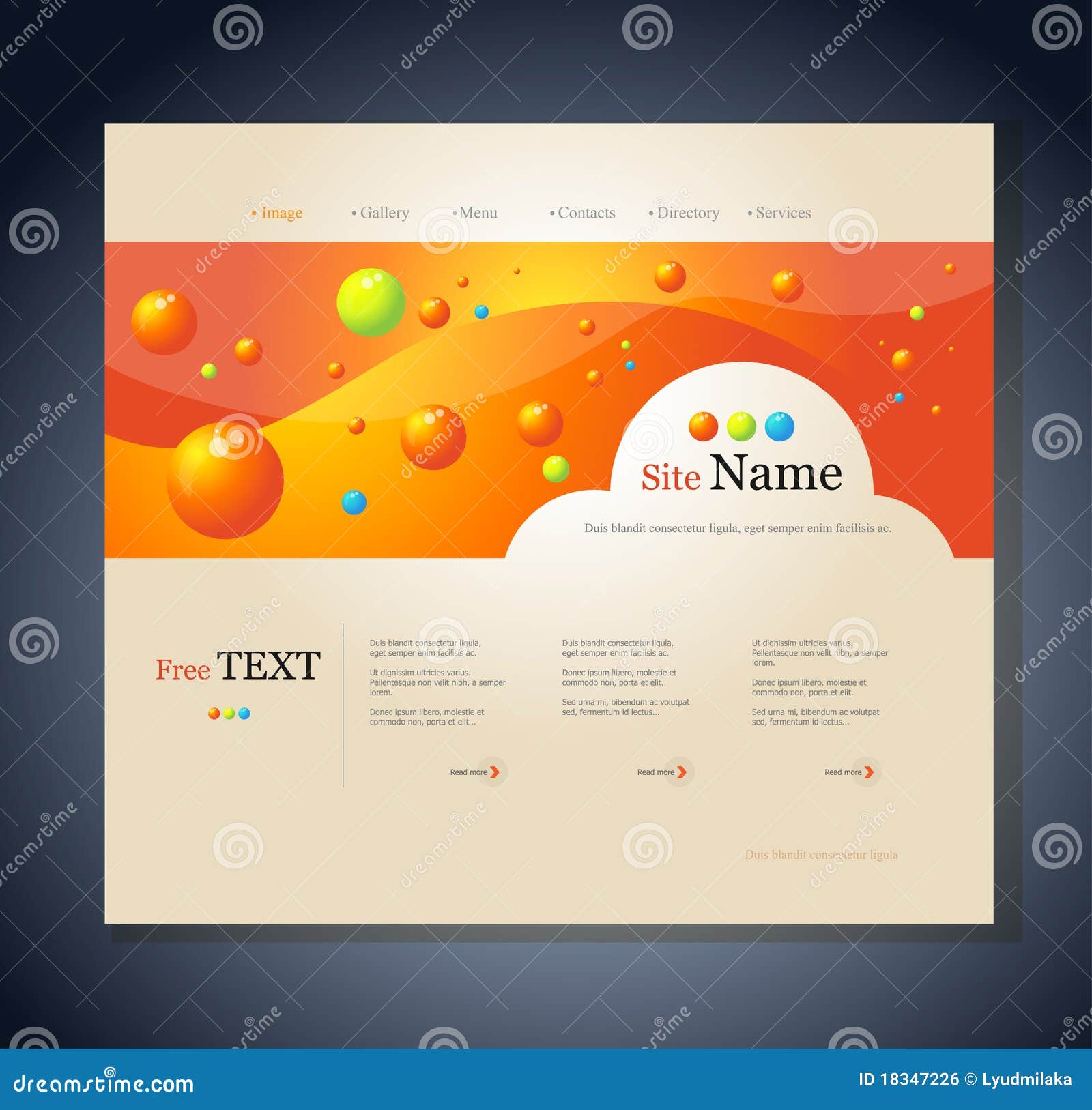 Bright Site stock vector. Illustration of website, sticker - 18347226