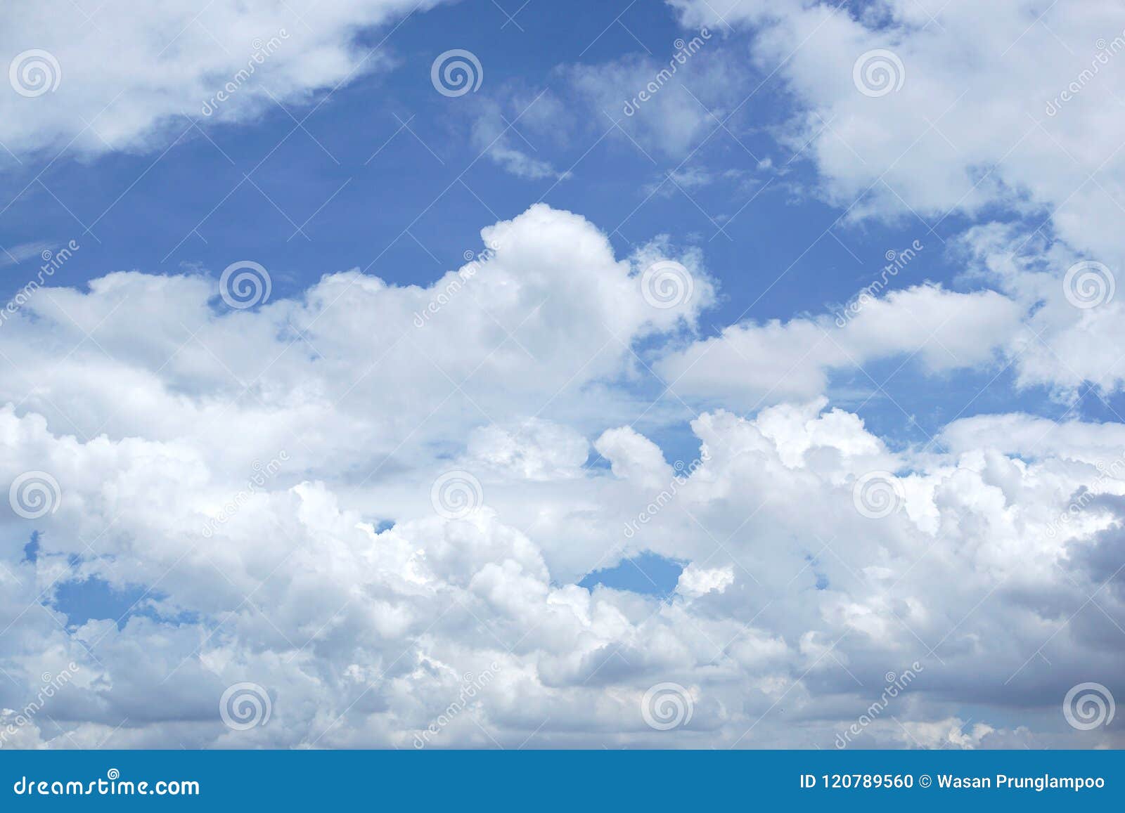 Bright Sky and Beautiful Clouds Background. Stock Photo - Image of ...