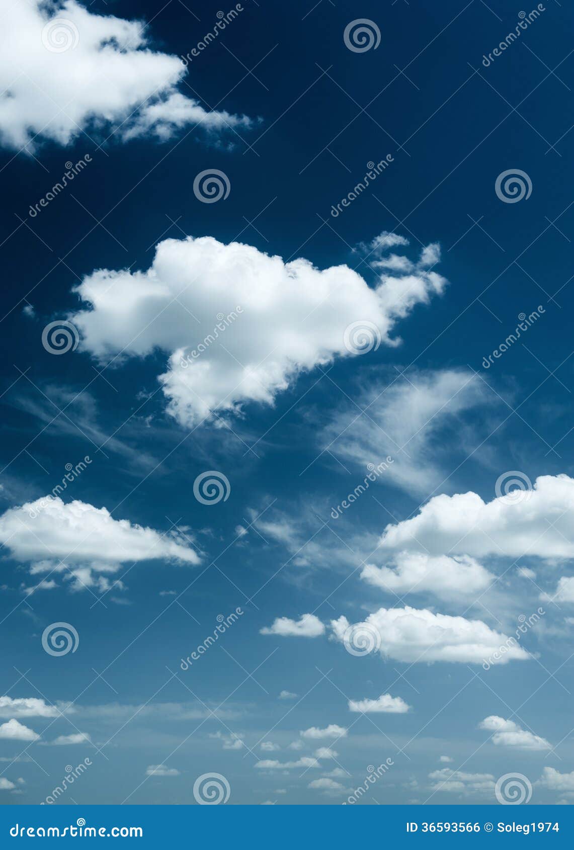 Bright Sky with Clouds As Background Stock Photo - Image of horizon ...