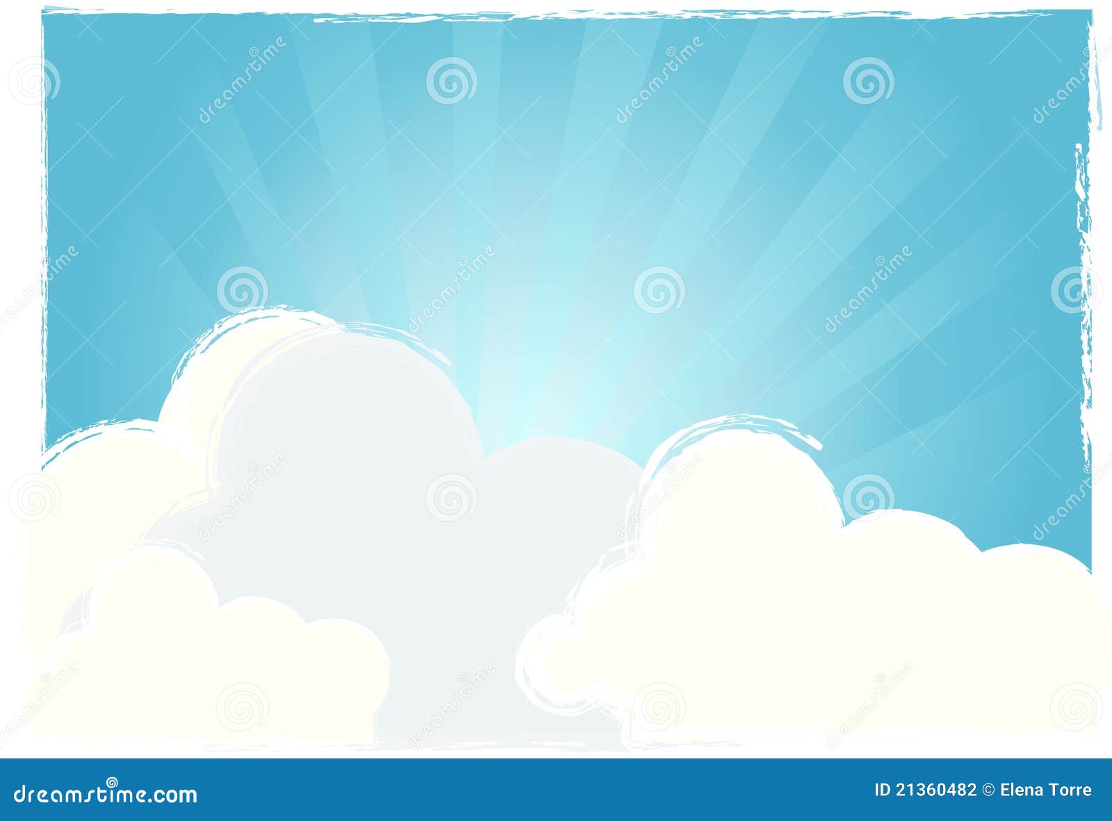Bright sky vector stock vector. Illustration of environment - 21360482