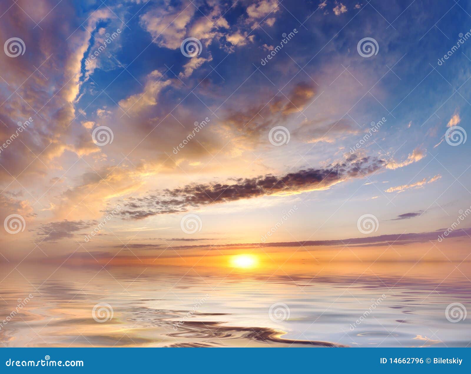 Bright sky and water stock photo. Image of nature, ocean - 14662796