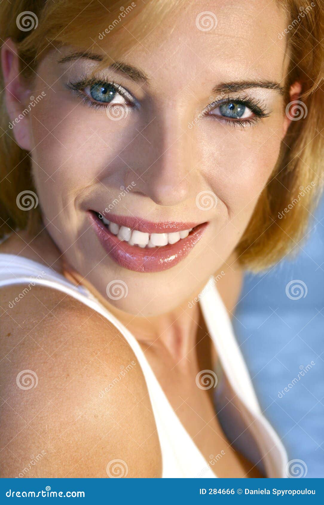 Bright smile stock photo. Image of hair, abstract, health - 284666