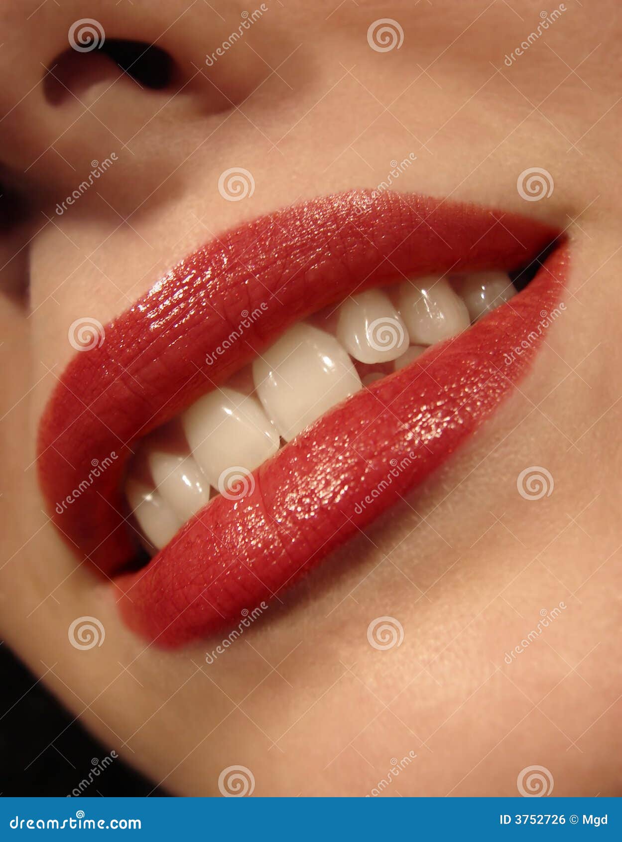 Bright smile stock photo. Image of glossy, happy, glamorous - 3752726