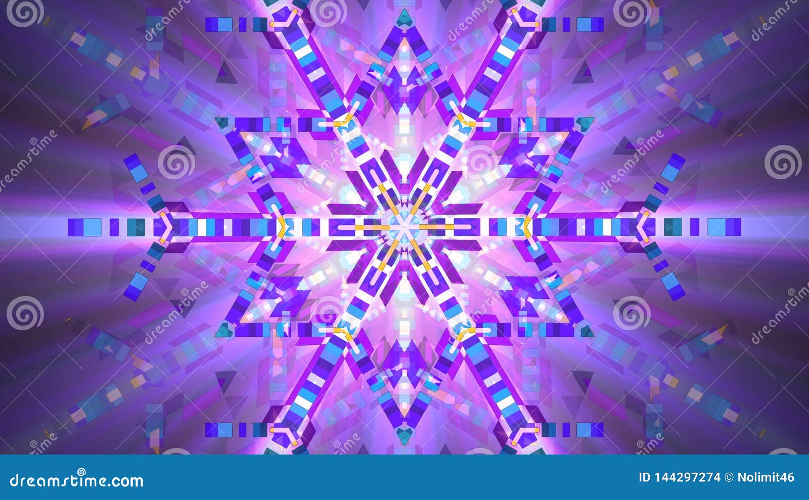 Bright Snowflakes in Cartoon Style - Dynamic Background, 3d Render ...