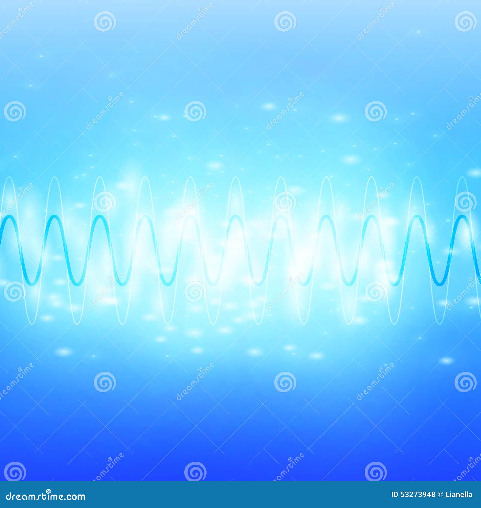 Bright Sound Waves Background Stock Vector - Illustration of waveform ...