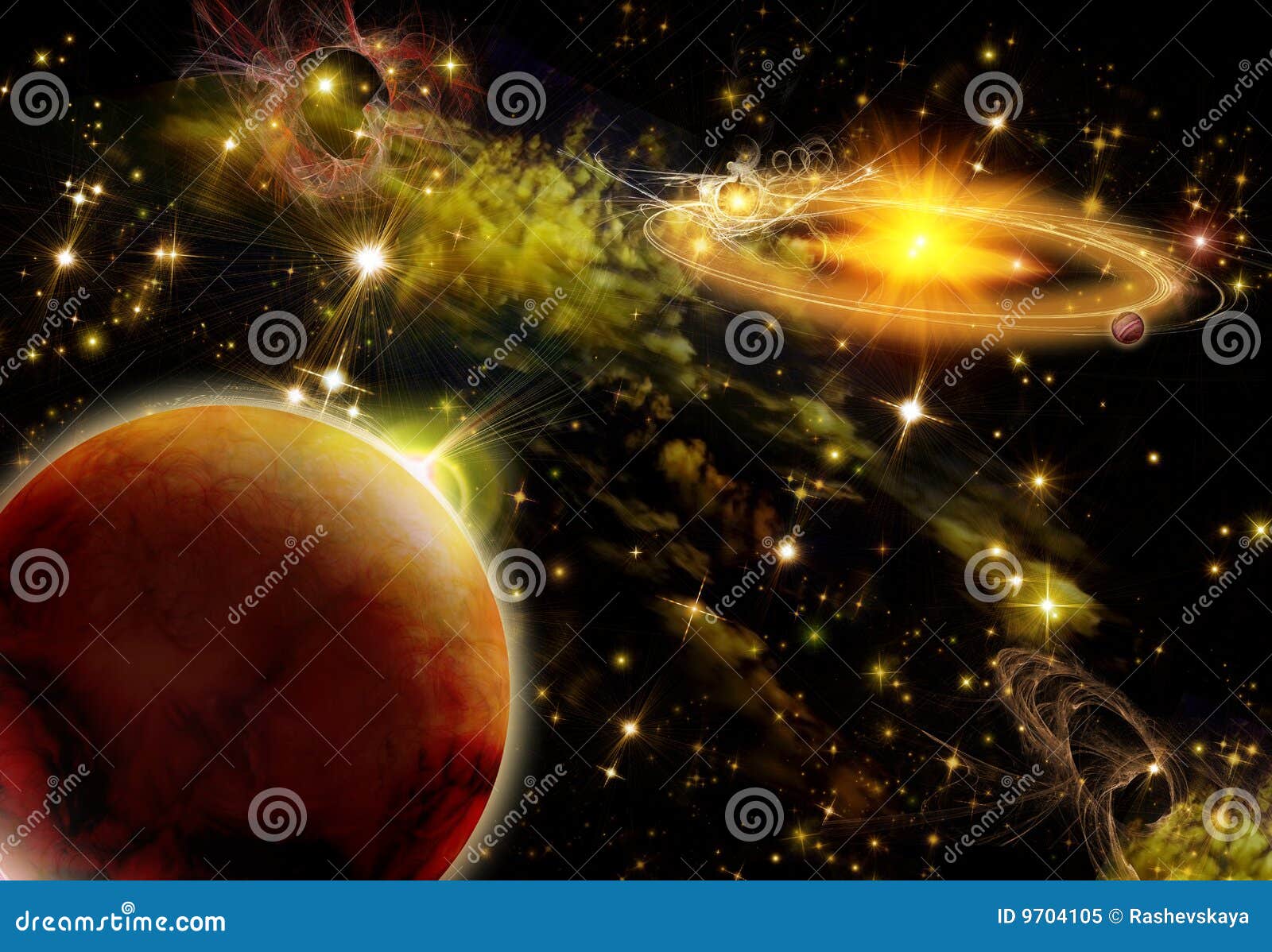 Bright space stock illustration. Illustration of galaxy - 9704105