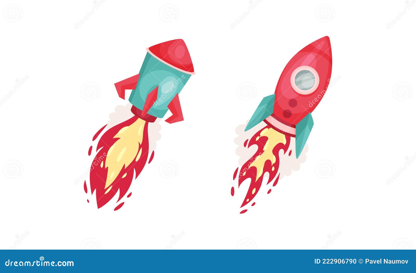 Speeding Rocket Labeled No.1 Cartoon Vector | CartoonDealer.com #42703121