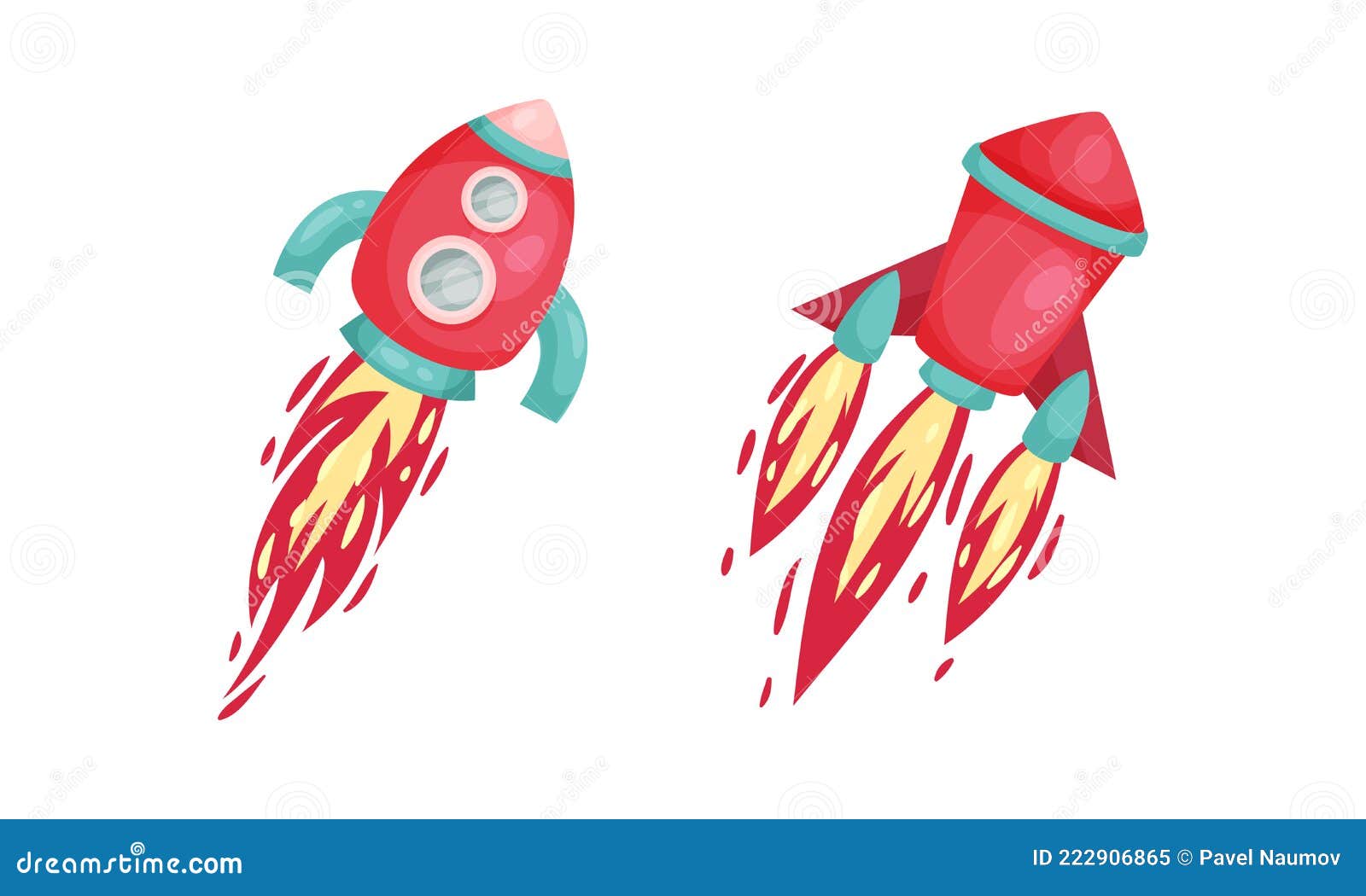 Speeding Red Rocket Concept Design. Symbol Graphic Template Element ...