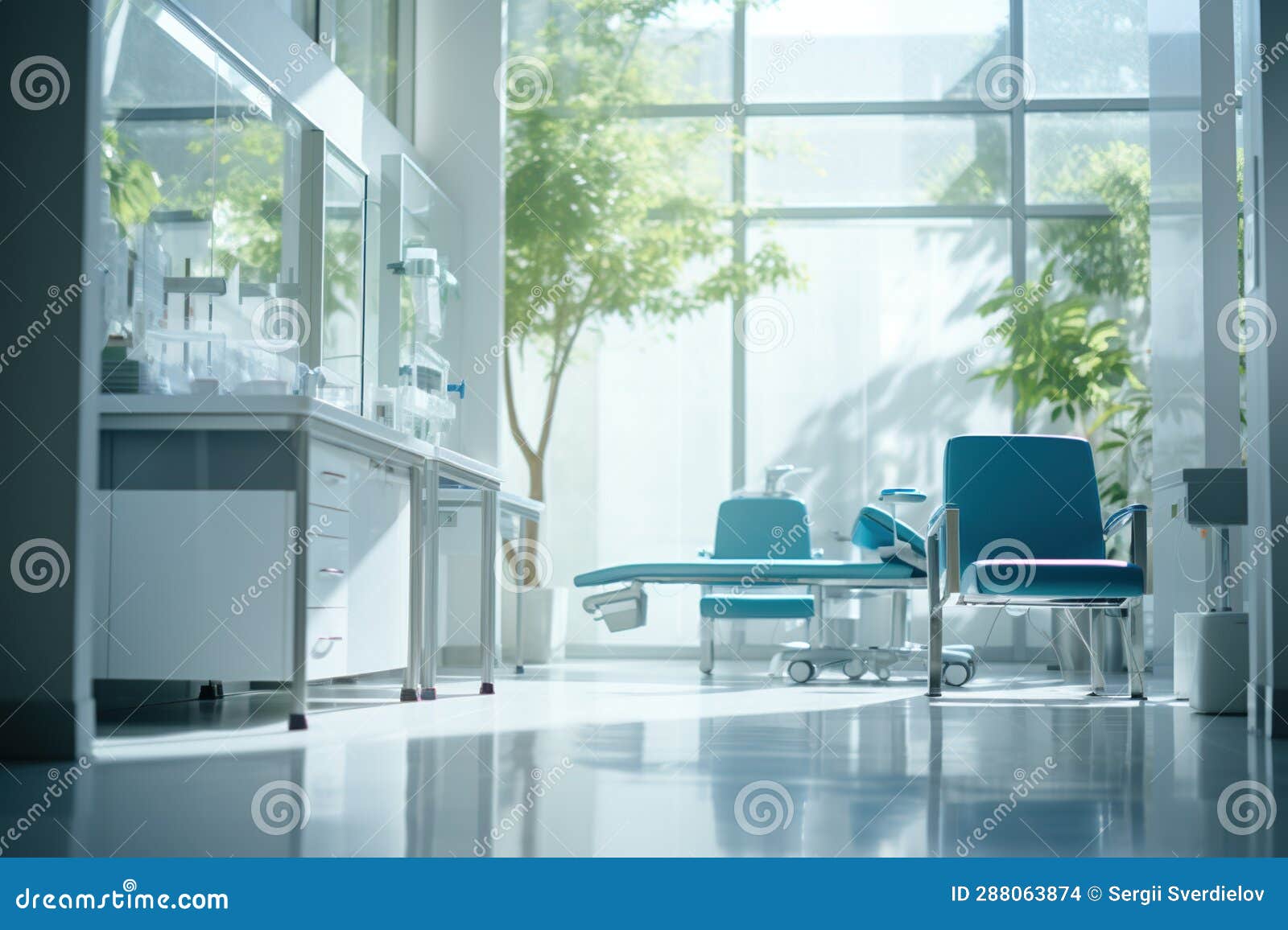 Bright and Spacious Corridor of a Modern Clinic - an Example of a ...