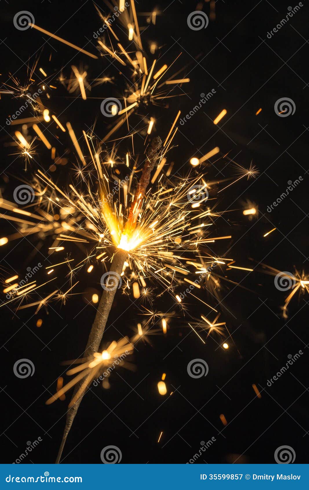Bright sparklers stock image. Image of flame, shape, firework - 35599857