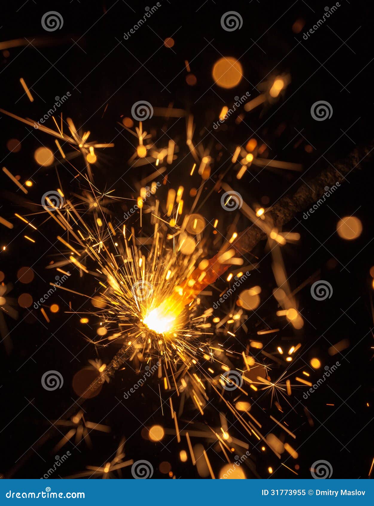 Bright sparks stock image. Image of holiday, color, fire - 31773955
