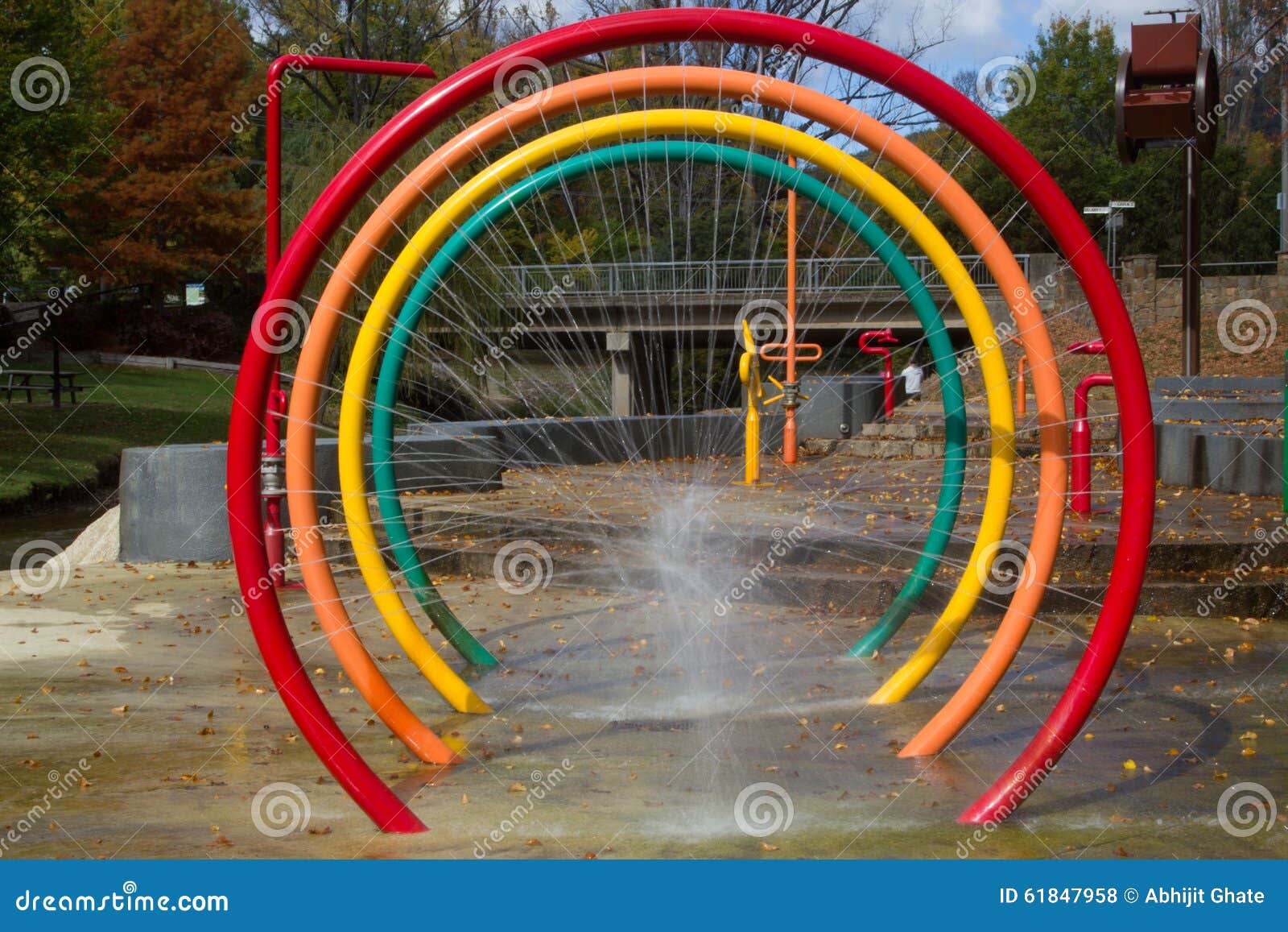 Bright splash park stock photo. Image of shire, city - 61847958