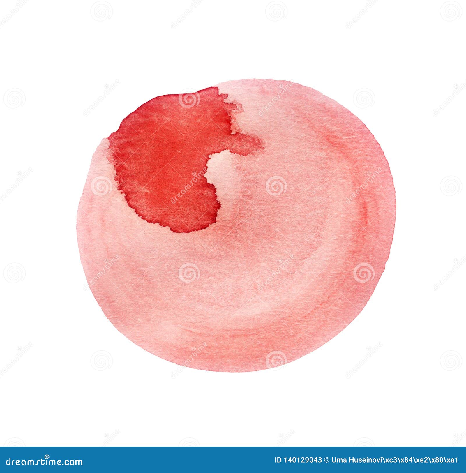 Bright Splatter of Red Watercolor Stock Illustration - Illustration of ...