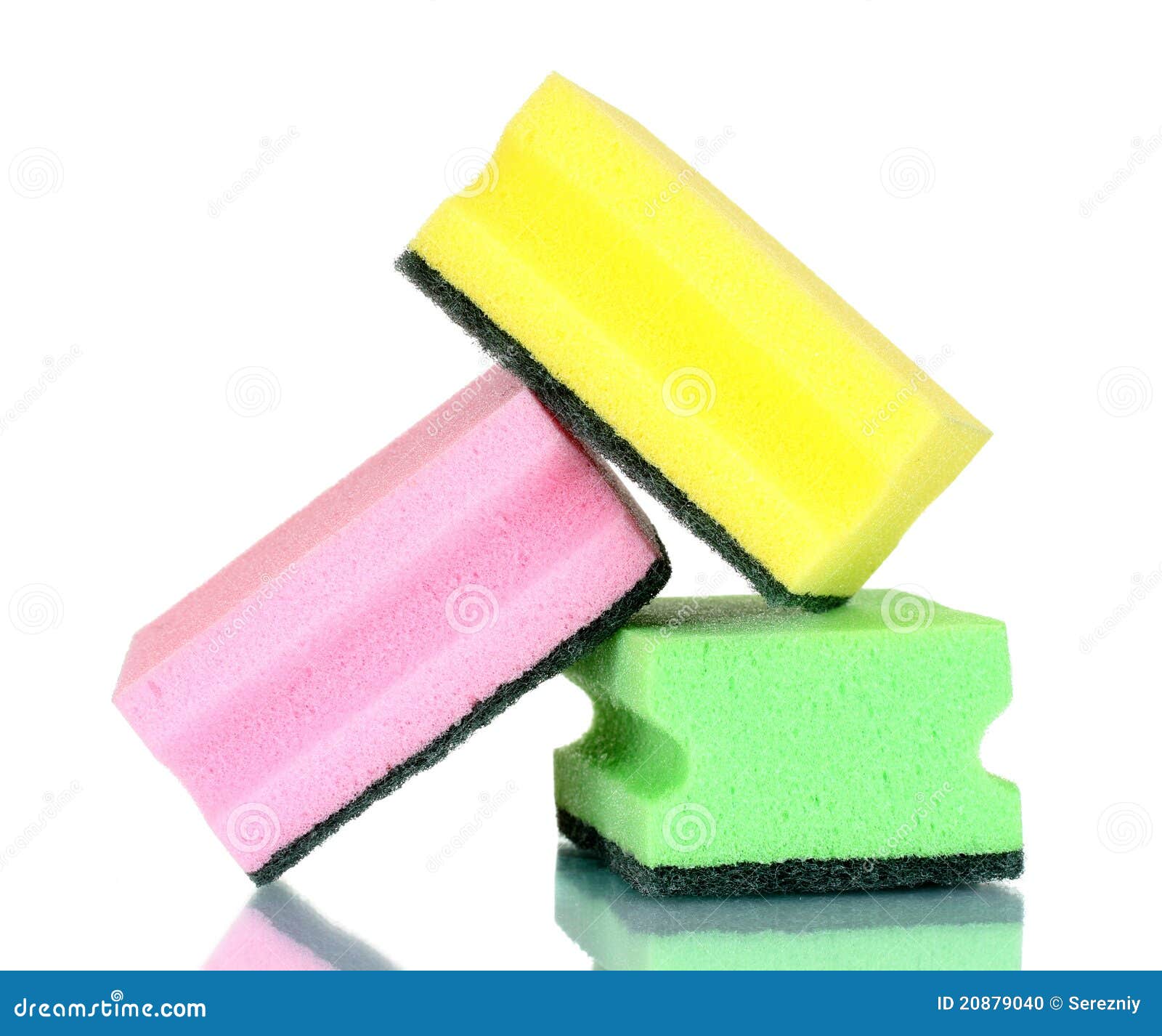 Bright sponges stock photo. Image of color, domestic - 20879040