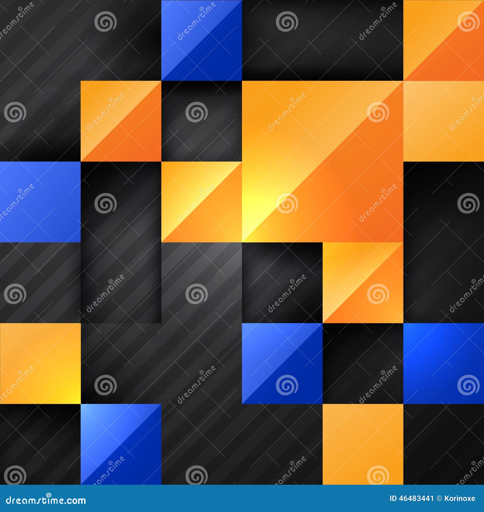 Bright Square Abstract Background Stock Vector - Illustration of card ...