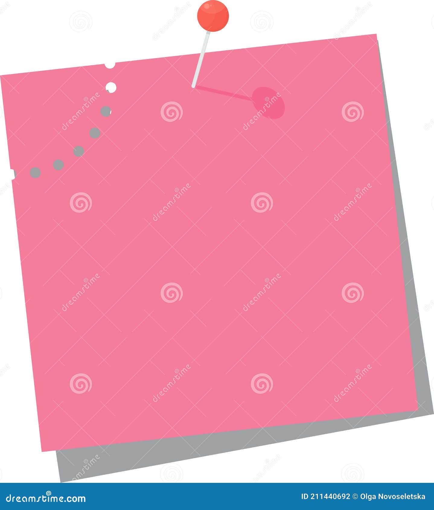Bright Square Colored Sheets of Paper for Notice. Stock Vector ...