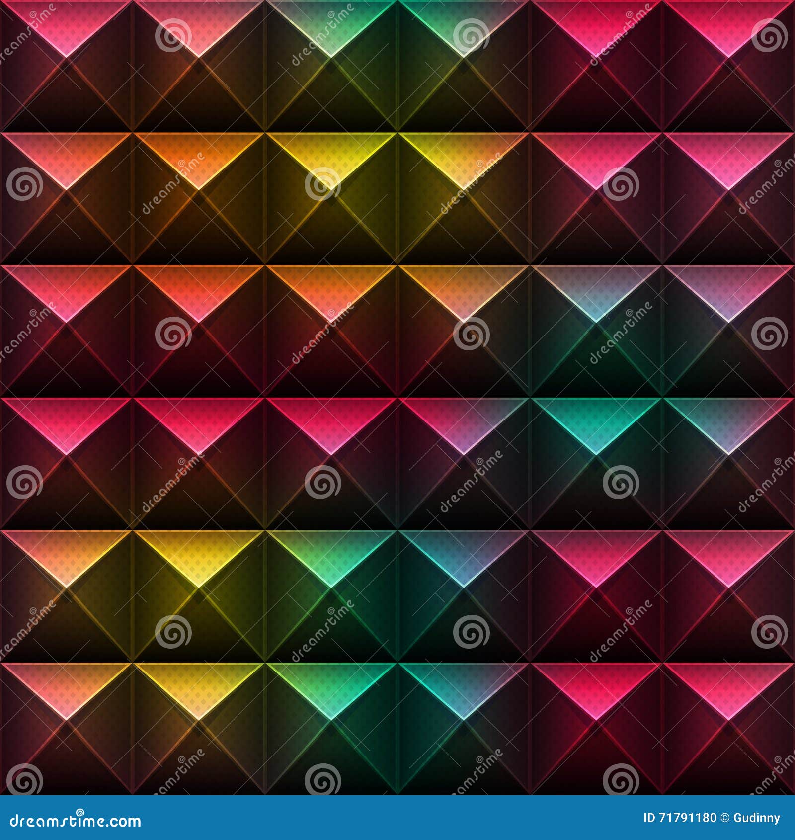 Bright Square Seamless Pattern. Stock Illustration - Illustration of ...