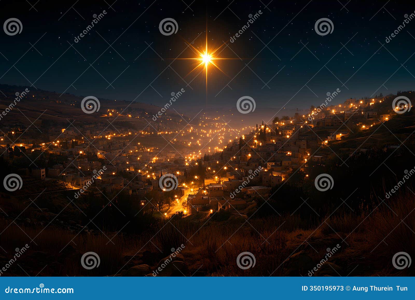 The Bright Star of Bethlehem Shining in the Night Sky, As Described in ...