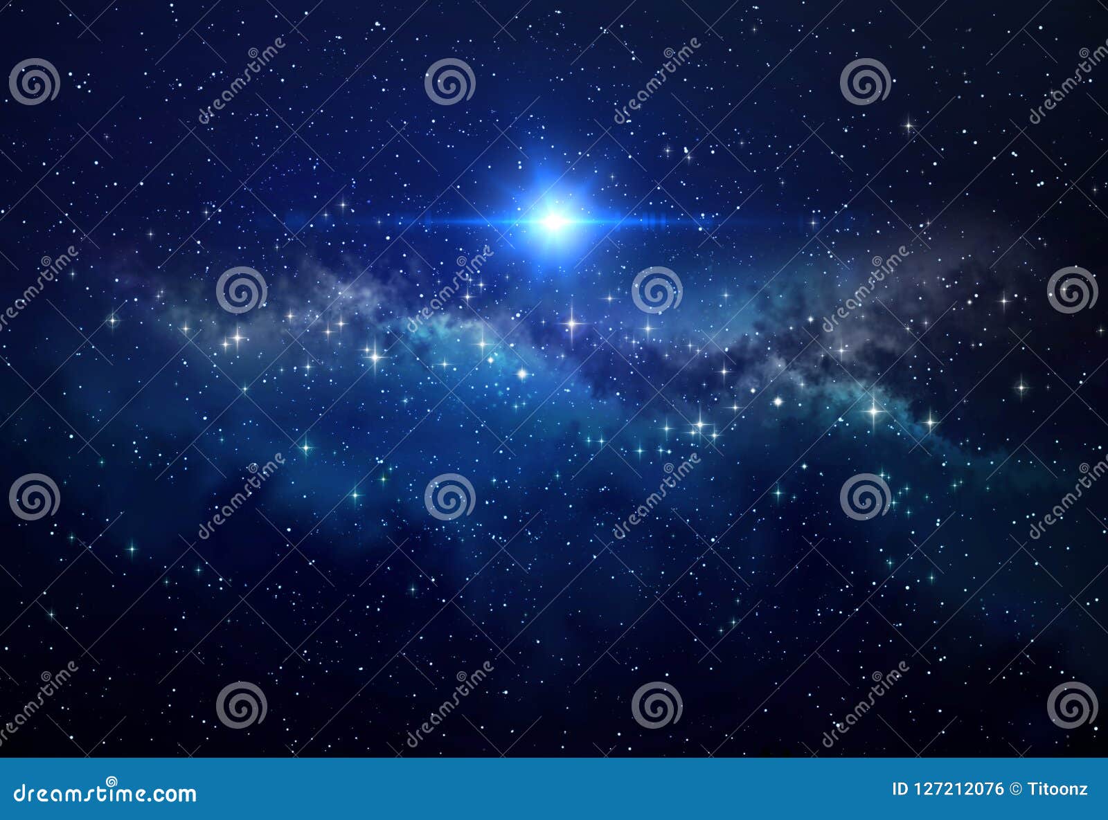 Bright star in outer space stock photo. Image of black - 127212076