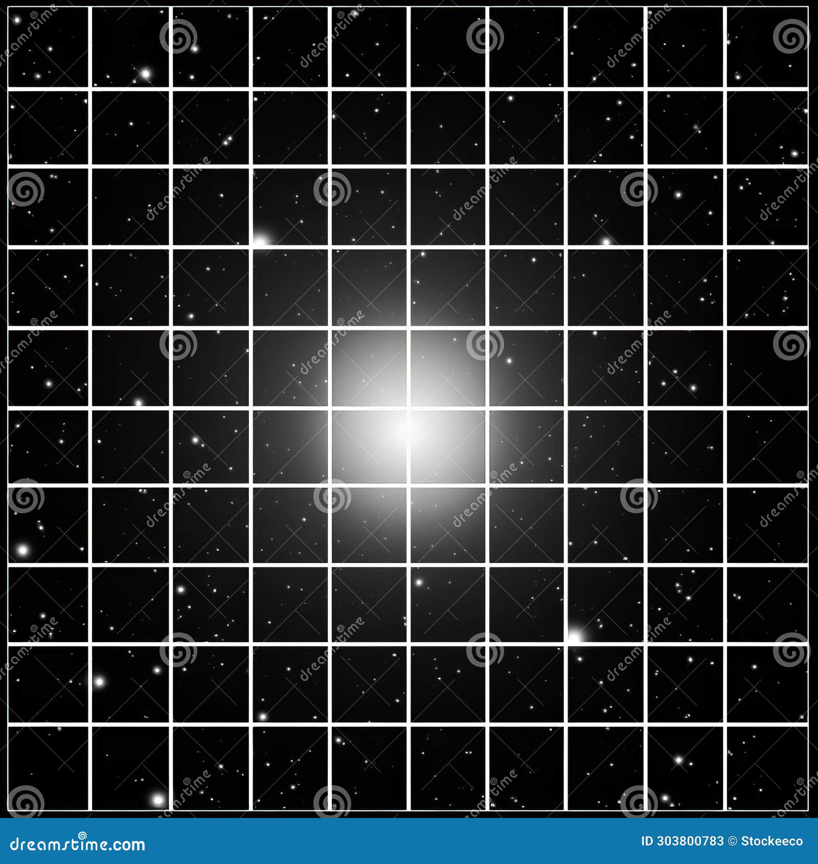 Bright Star in Rectangular Grid: Captivating Image of Repetition and ...