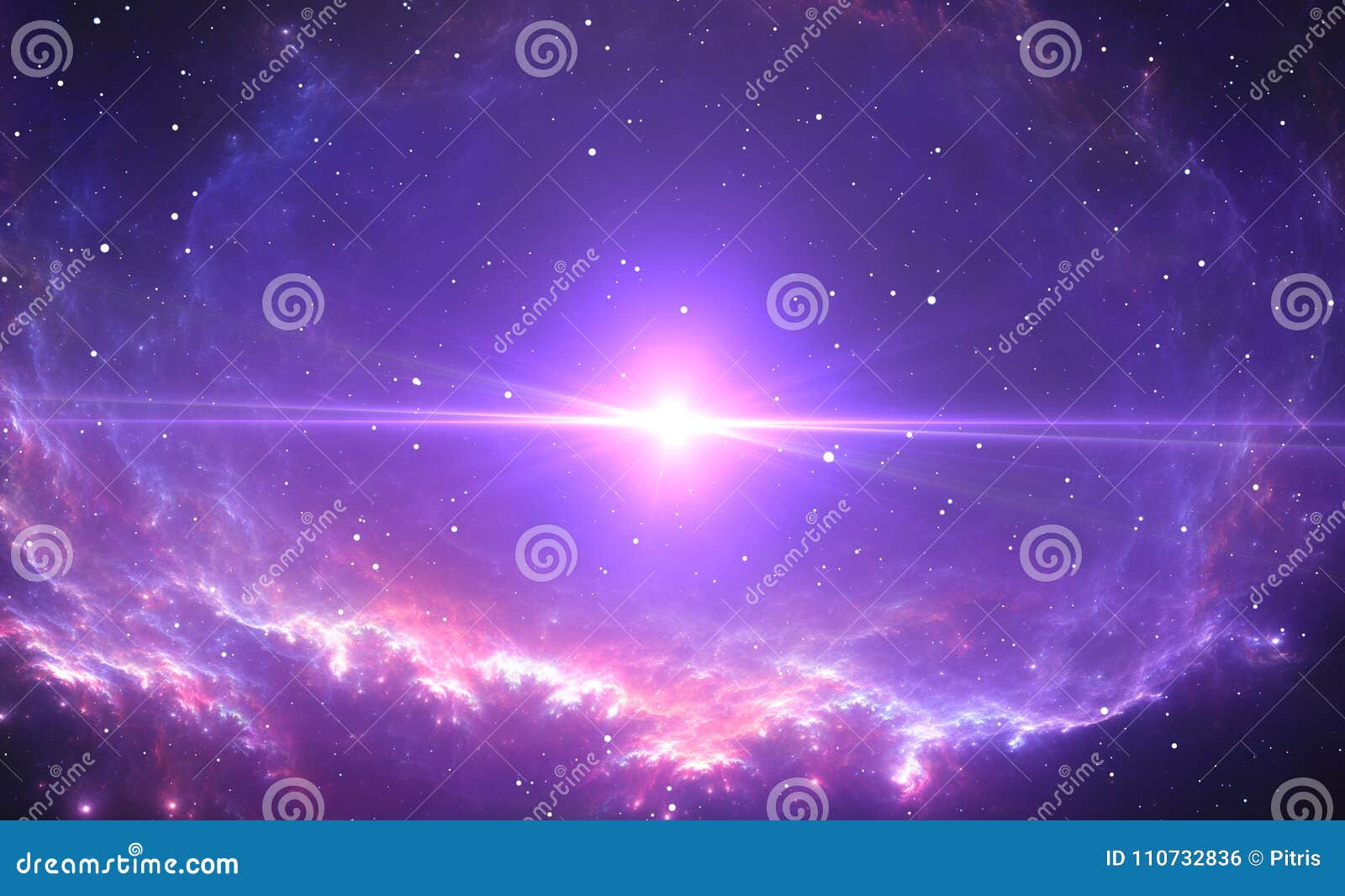 Supernova Nebular Explosion Background Showing The Universe Full Of ...