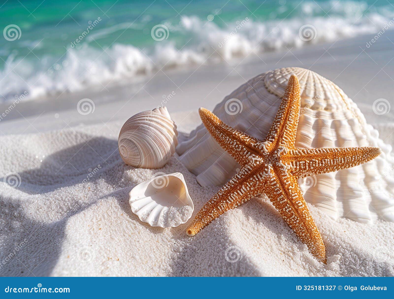 A Bright Starfish Gleaming Against A Sea Of Coral.. AI Generation ...