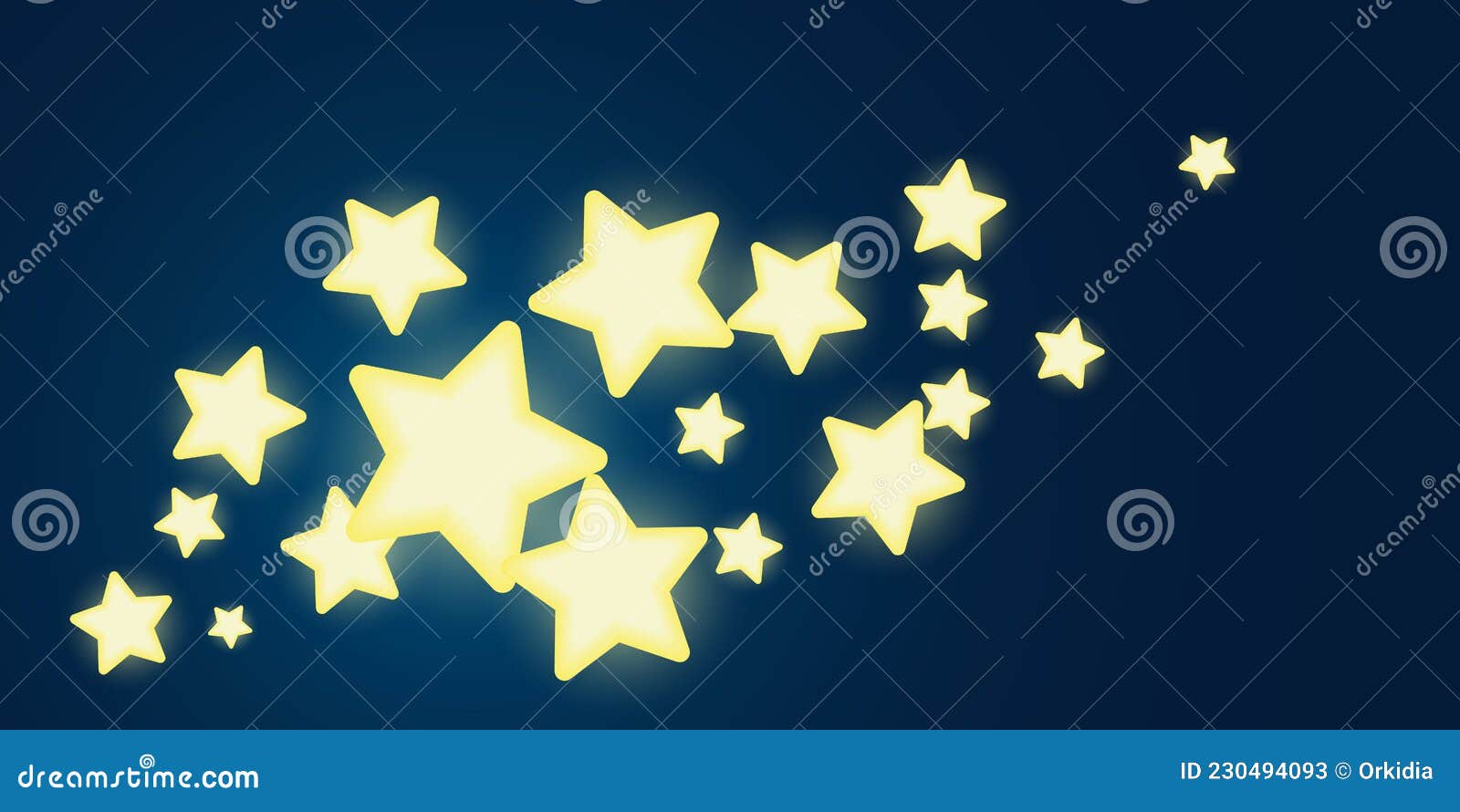 Bright stars design banner stock vector. Illustration of festive ...
