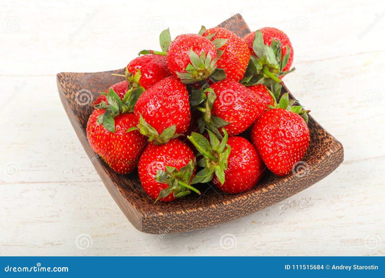 Strawberry in the bowl stock photo. Image of fruit, fresh - 111515684