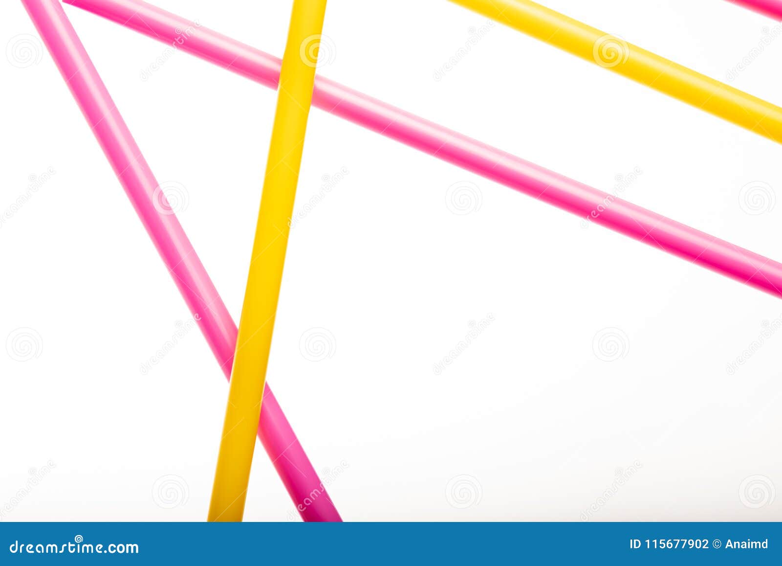 Bright Straws Isolated on White As Abstract Background Stock Photo ...