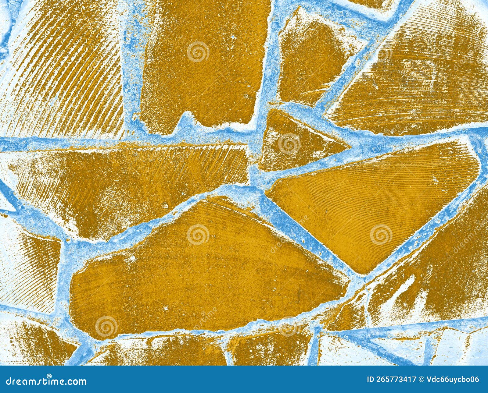 Bright Streaks of Paint on a Abstract Background. Blue and Gold Stock ...