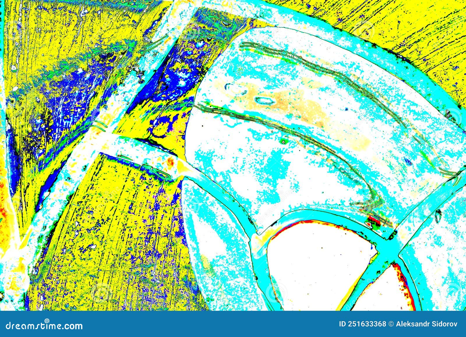 Bright Streaks of Synthetic Paint Using Primary Colors, Changed Colors ...