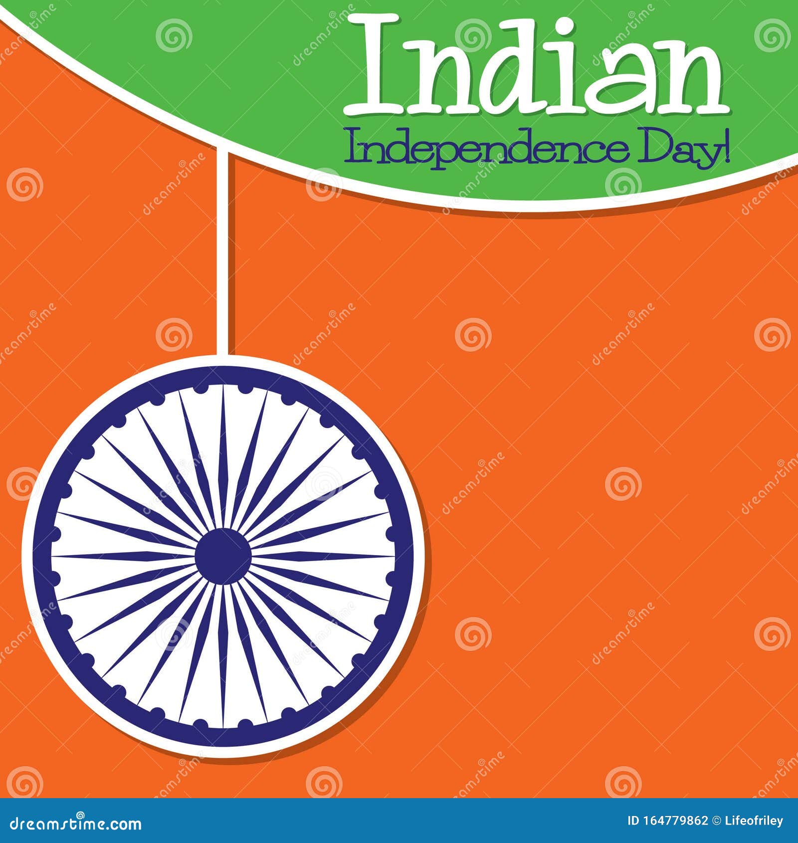Indian Independence Day Card Stock Vector - Illustration of advertising ...