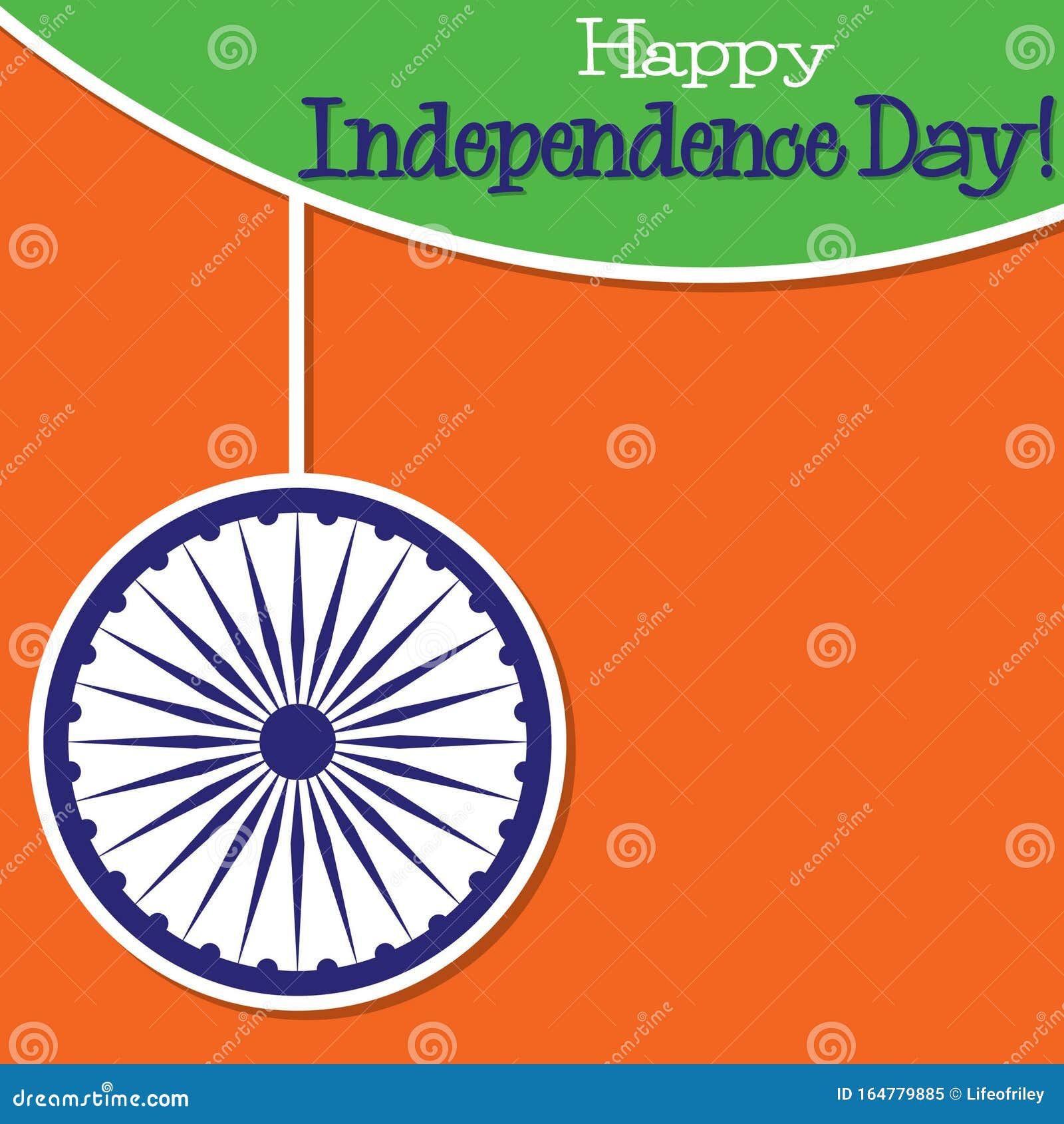 Indian Independence Day Card Stock Vector - Illustration of patriotic ...