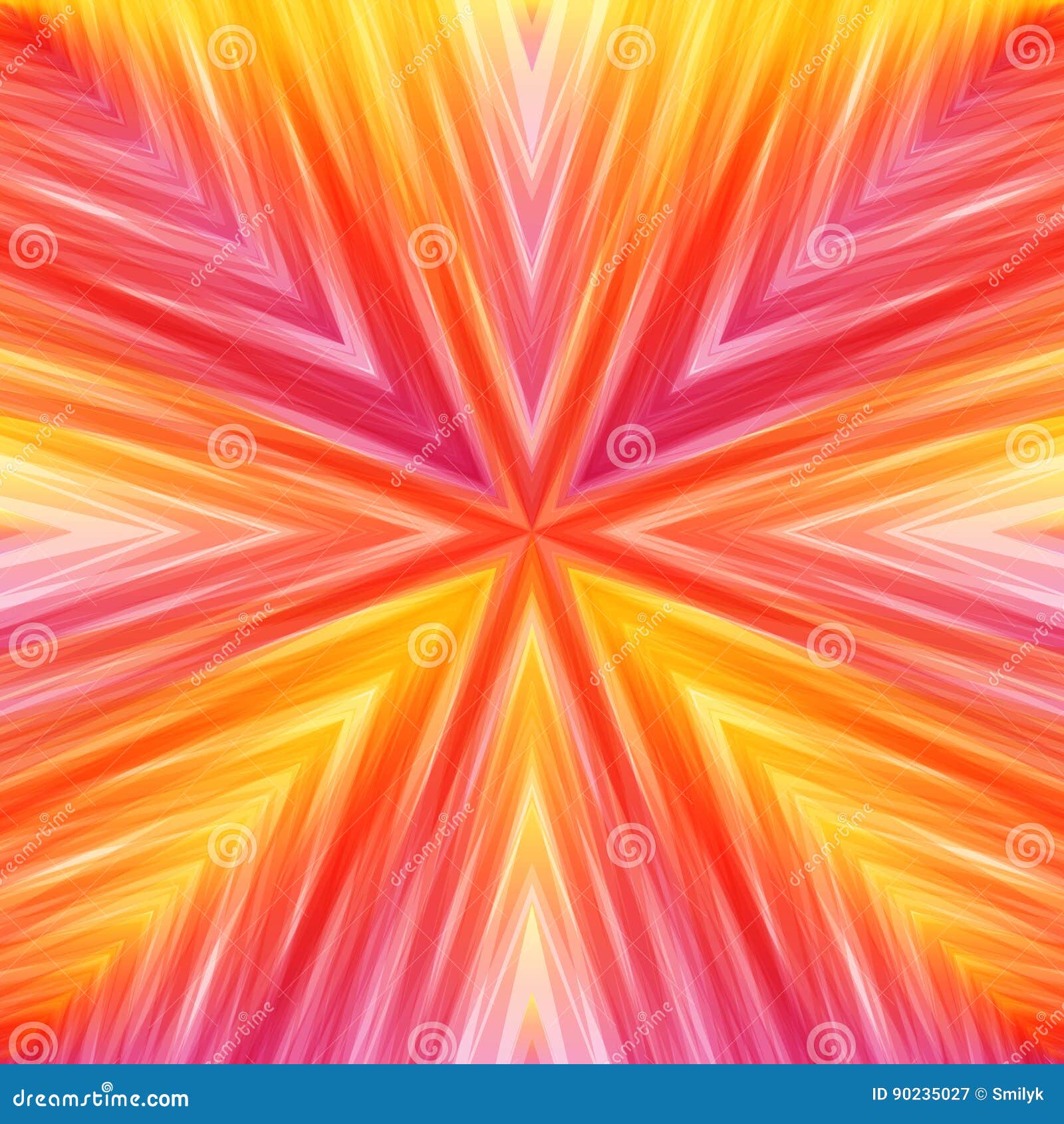 Bright Striped Angular Background of Warm Colors. Stock Illustration ...