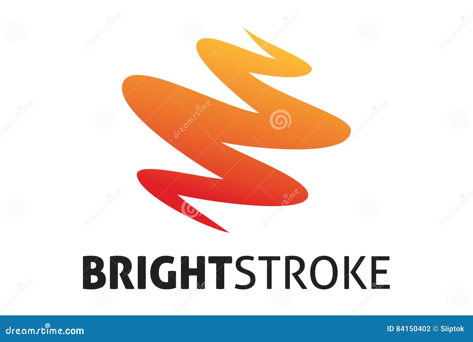 Bright stroke logo stock vector. Illustration of curve - 84150402