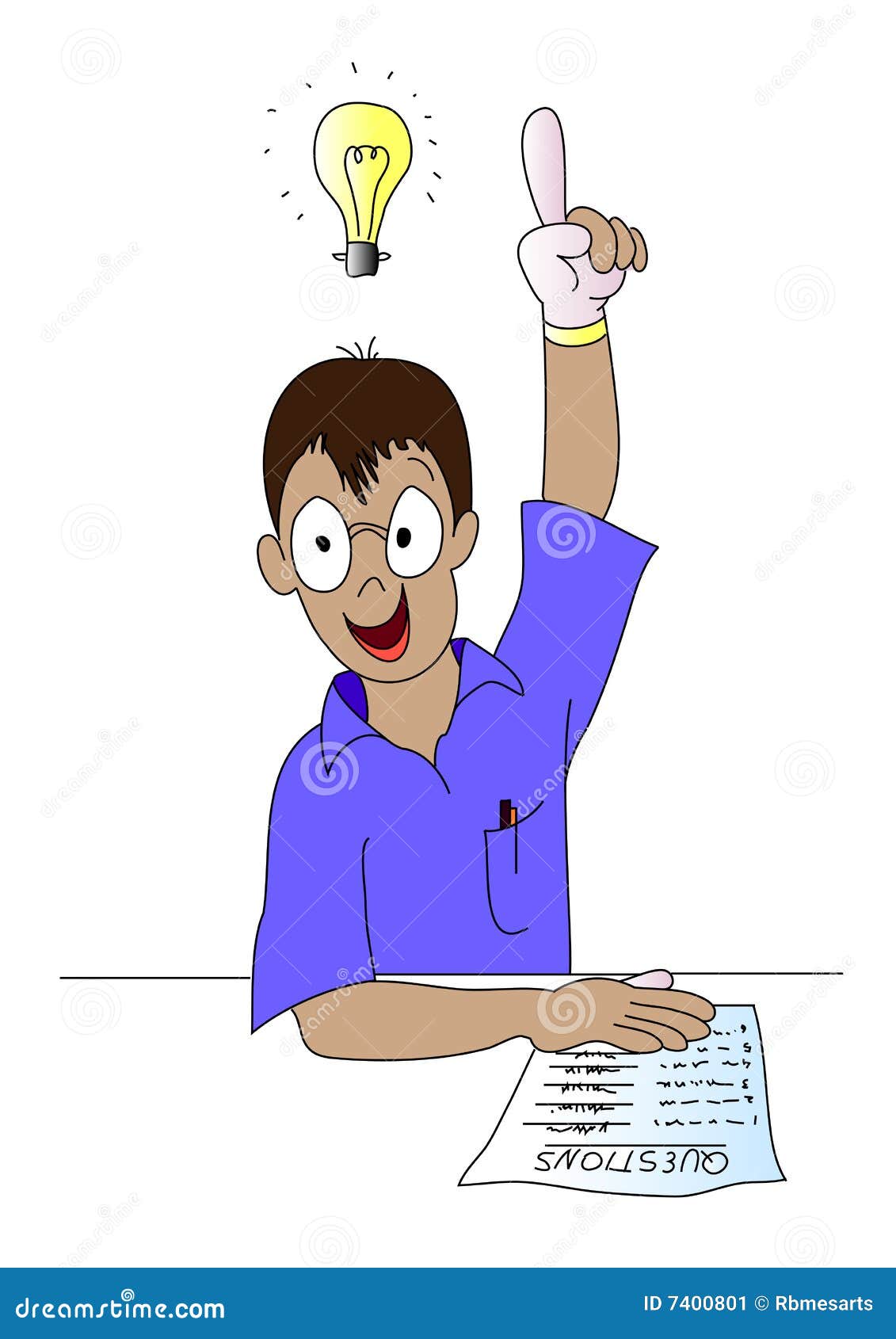 Bright student stock illustration. Illustration of abstract - 7400801
