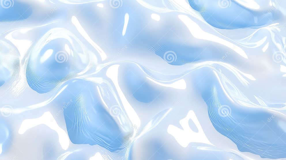 Bright Summer Background with Wavy Blue Translucent Texture for ...