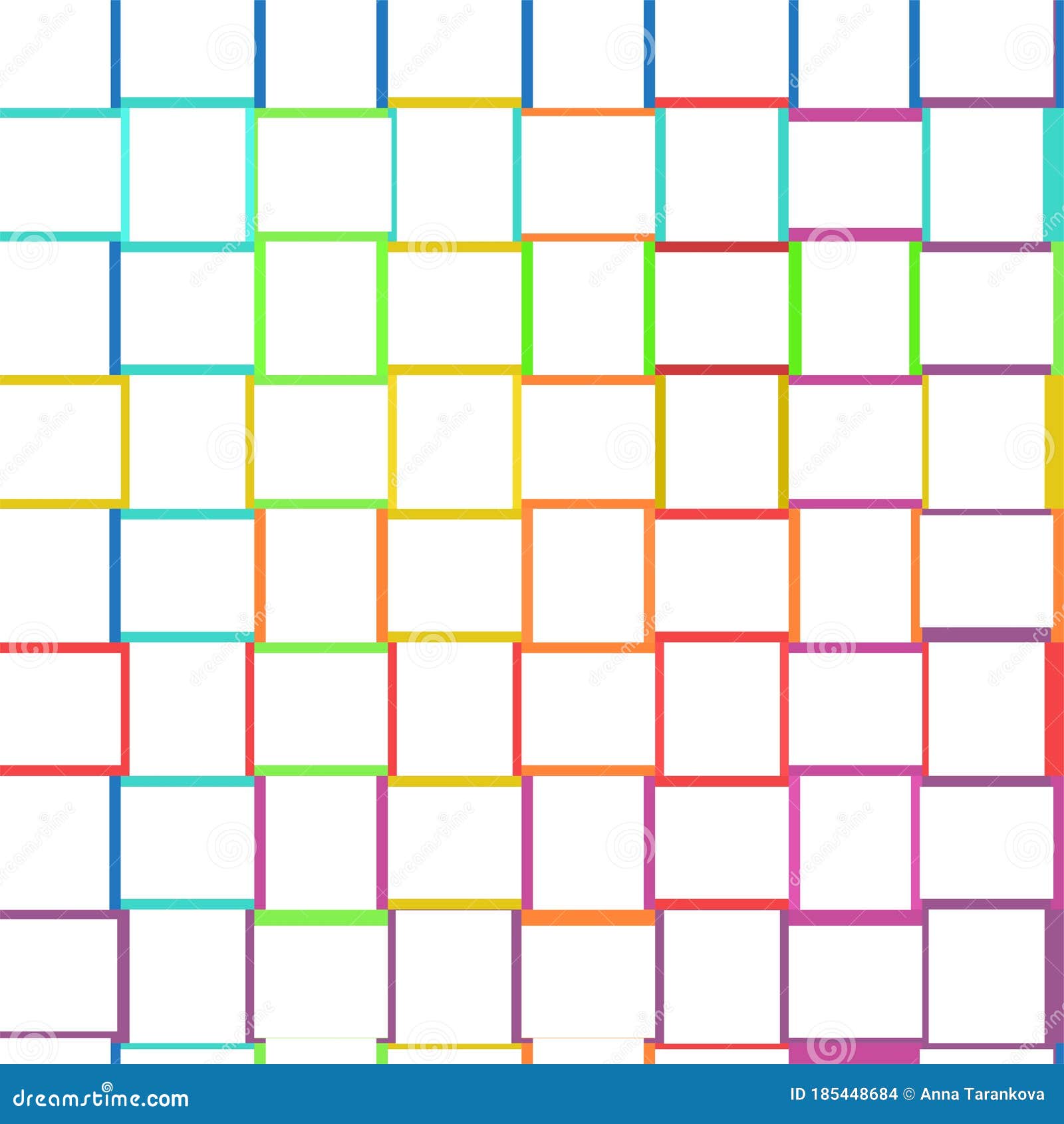 BRIGHT SUMMER GEOMETRIC PATTERN. SQUARE PATTERN. Blue, Pink. Trend ...