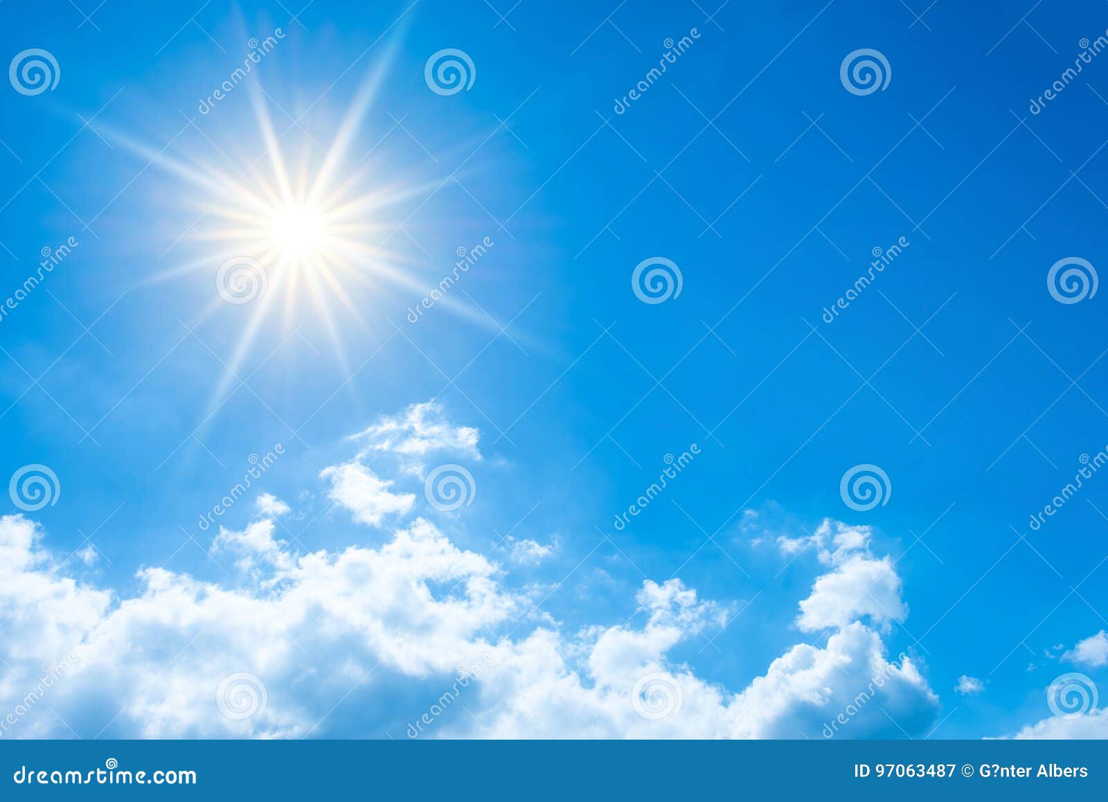 Midday Sun Flare Over Skysraper Royalty-Free Stock Photo ...